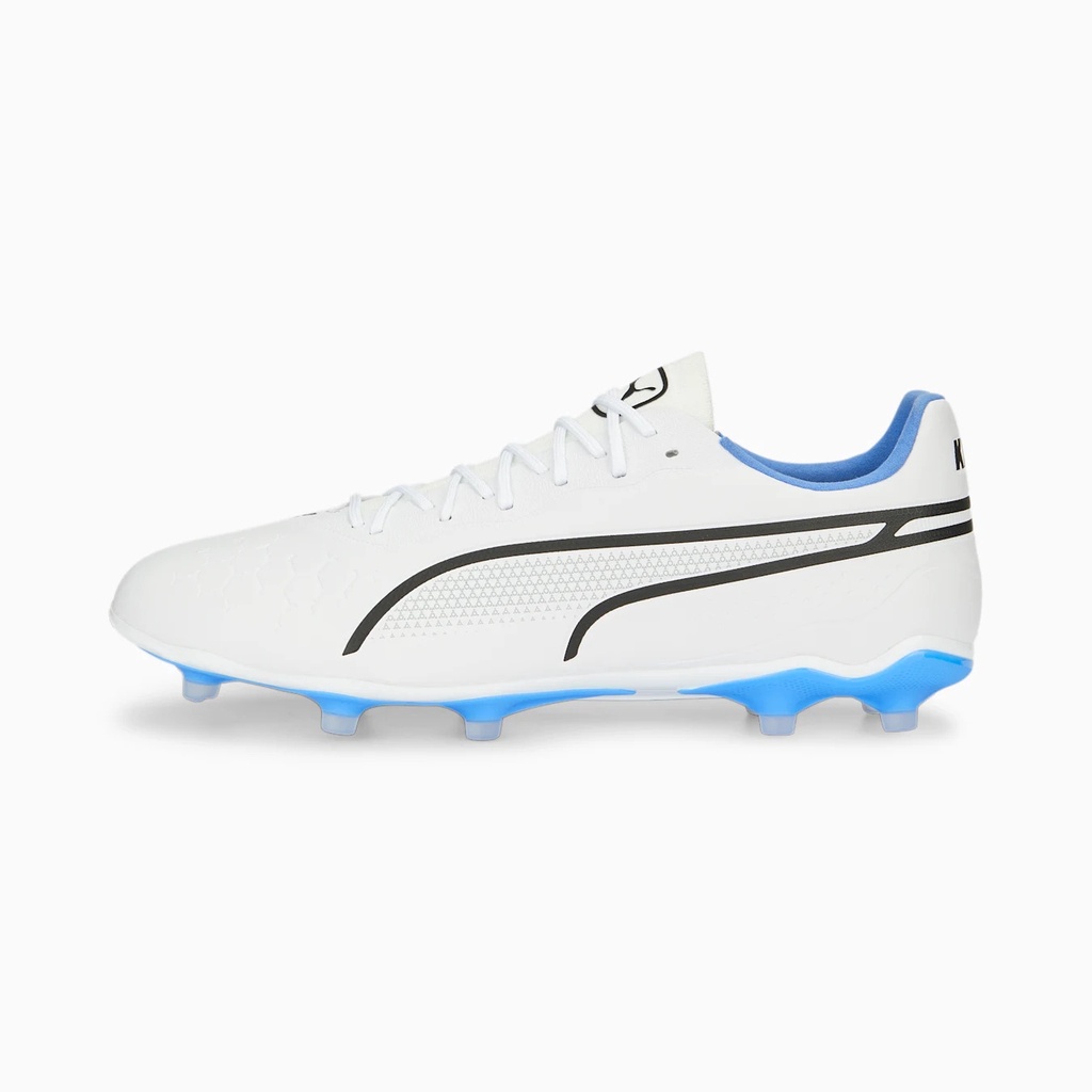 Jual Sepatu Bola Puma King Pro FG/AG - White Blue 107099-01 Original ...