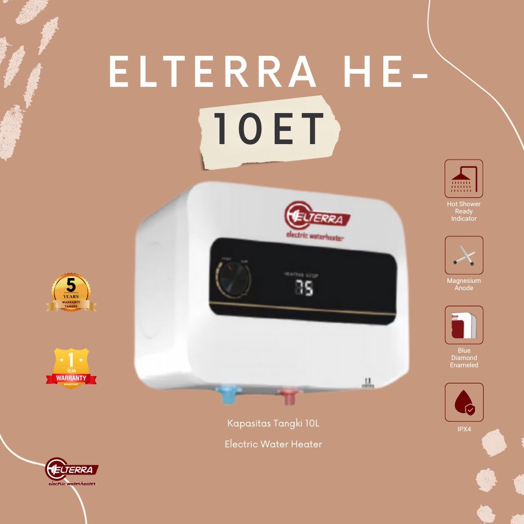 Jual Pemanas Air Listrik Instan Water Heater Handal Elterra ET 10 Liter | Shopee Indonesia
