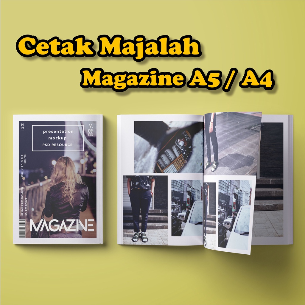 Jual Cetak Majalah / Magazine Custom A5 / A4 | Shopee Indonesia
