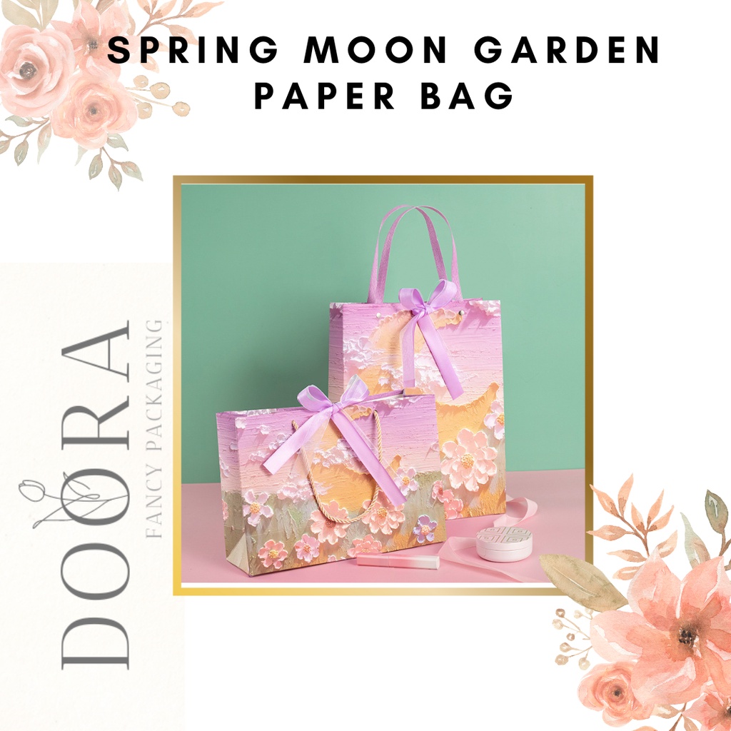 Jual Paper Bag - Spring Moon Garden / Paper Bag / Tas kado / Goodie Bag ...