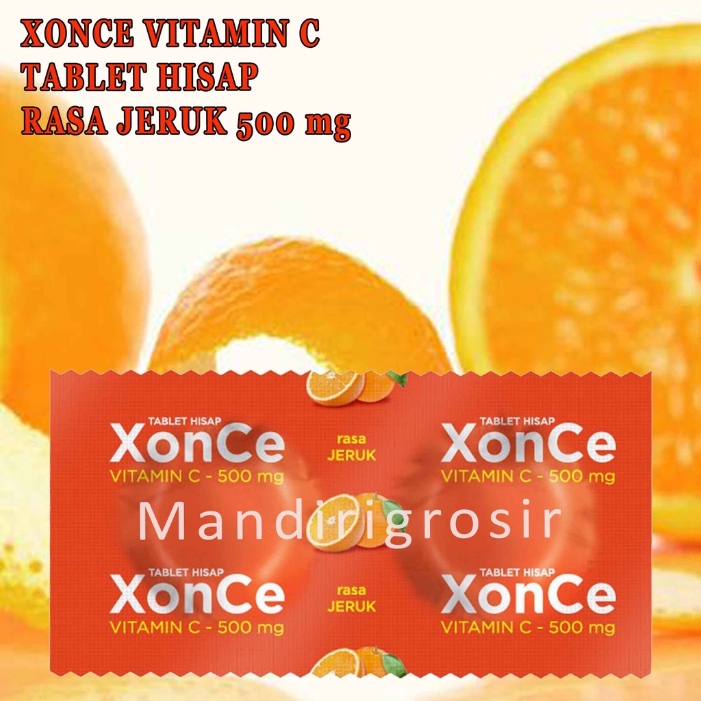 Jual Tablet Hisap Xonce Vit C Vitamin Rasa Jeruk 500mg Shopee Indonesia 2169
