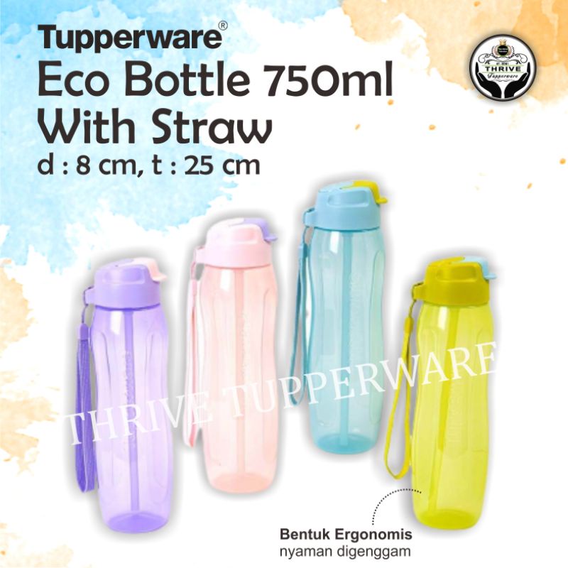 Jual Eco Bottle Straw 750Ml - Tupperware Original | Shopee Indonesia