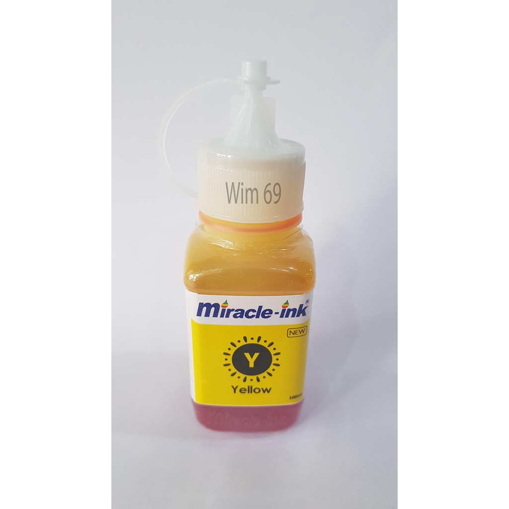 Jual Tinta Printer Miracle Ink 100ml Canon Yellow / Dye Ink | Shopee ...