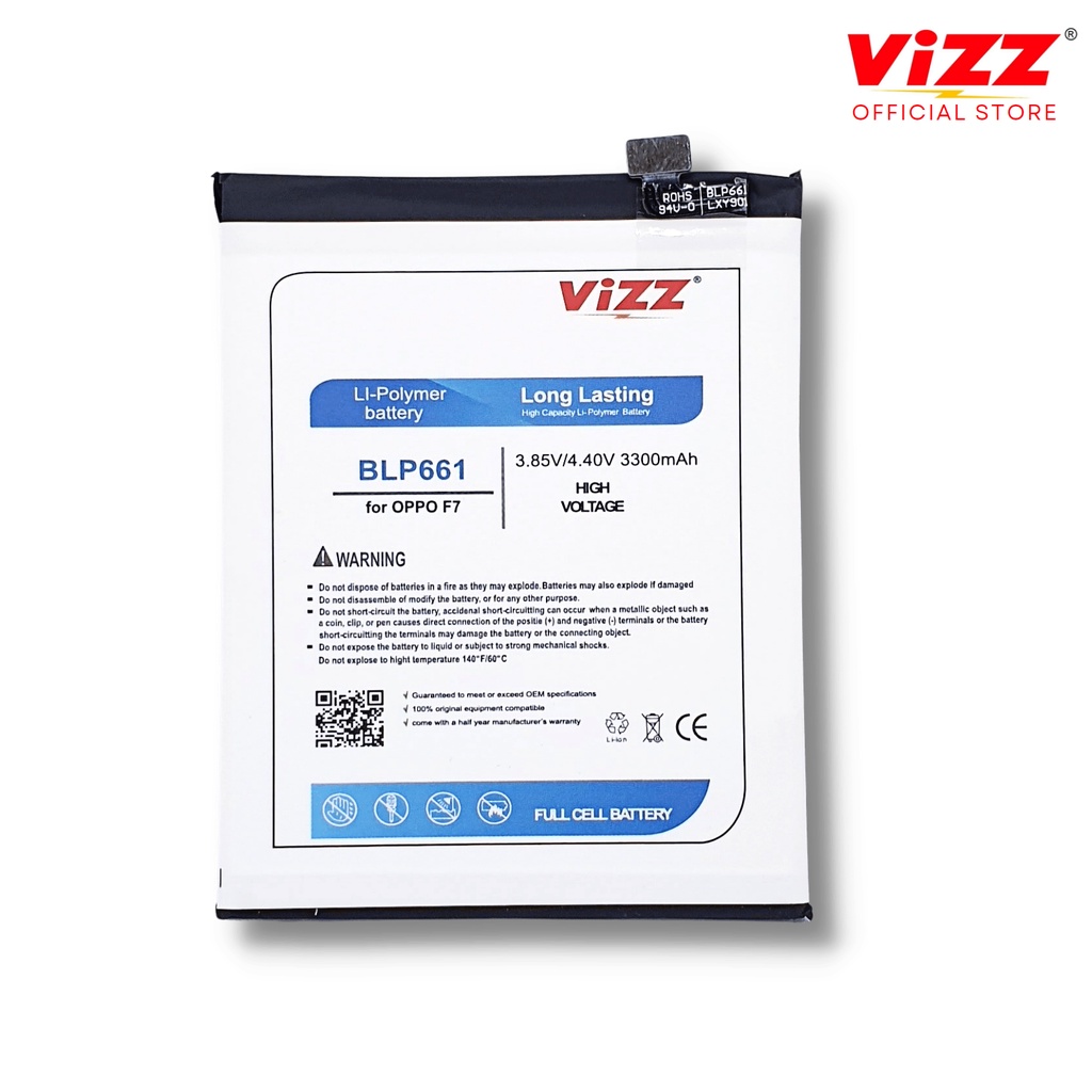 Jual VIZZ Baterai Oppo BLP661 Batre F7 | Shopee Indonesia
