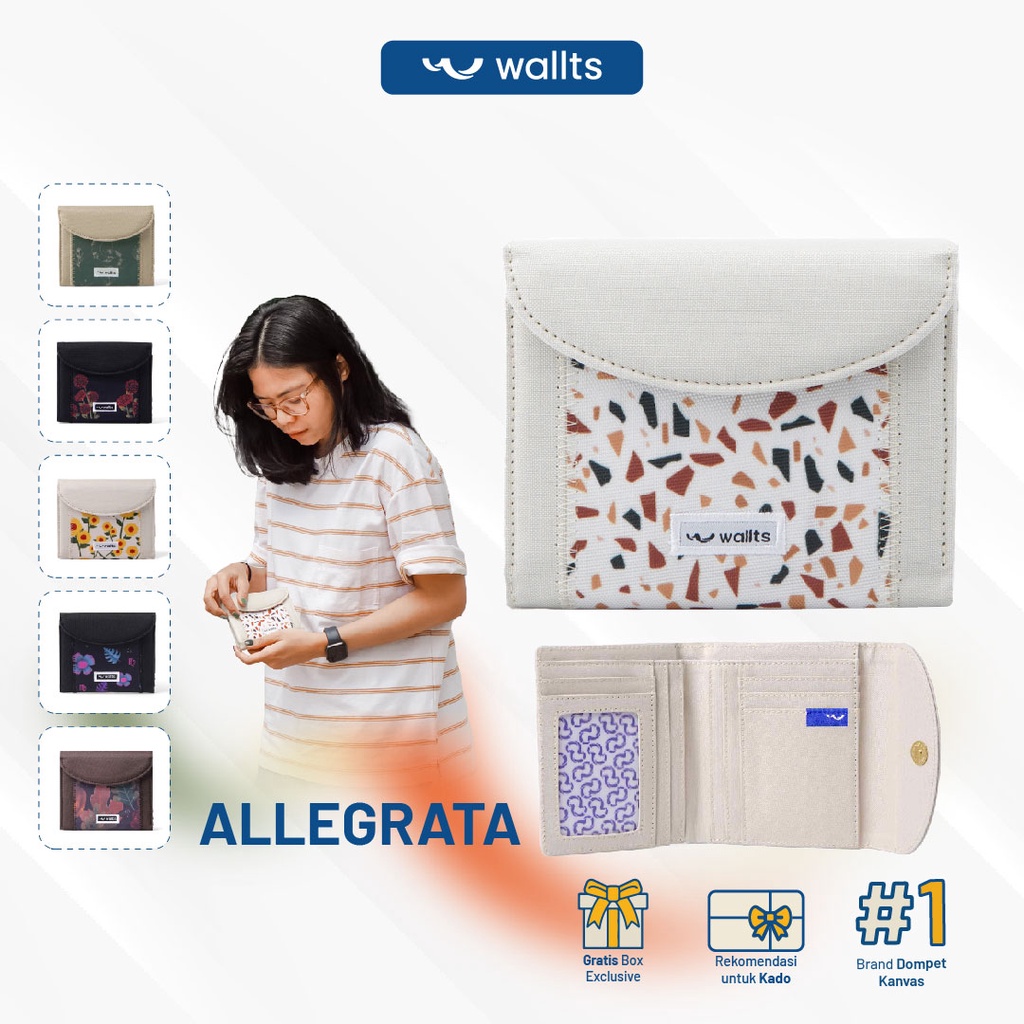 Jual Wallts Allegrata - Dompet Lipat Wanita | Shopee Indonesia