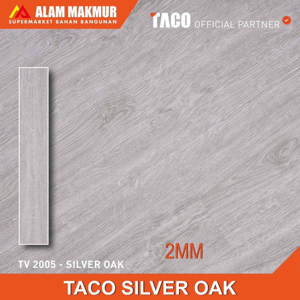 Jual TACO Lantai Vinyl 2mm - TV 2005 Silver Oak | Shopee Indonesia