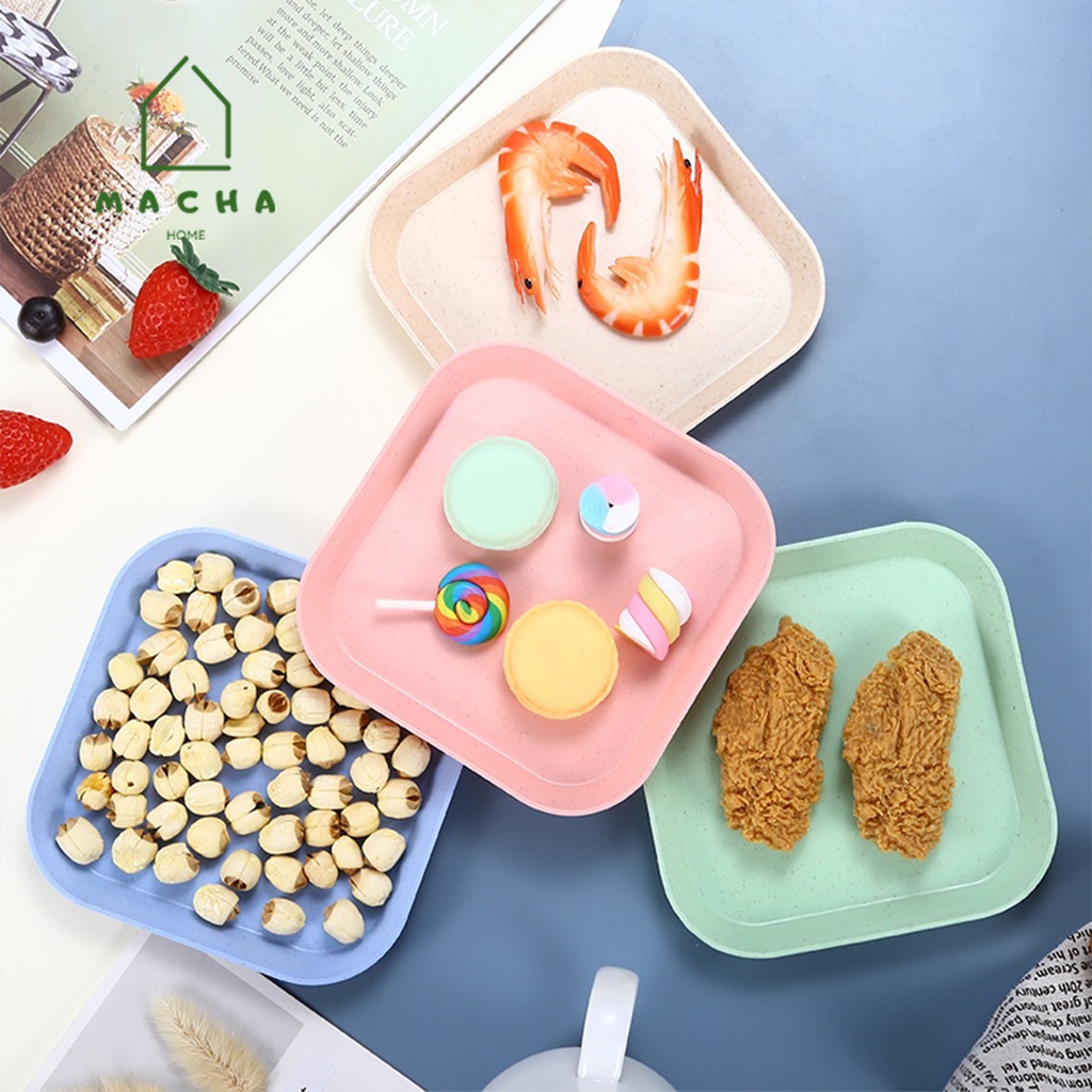 Jual Piring Makan Wheat Straw Piring Saji Snack Gandum Jerami | Shopee ...