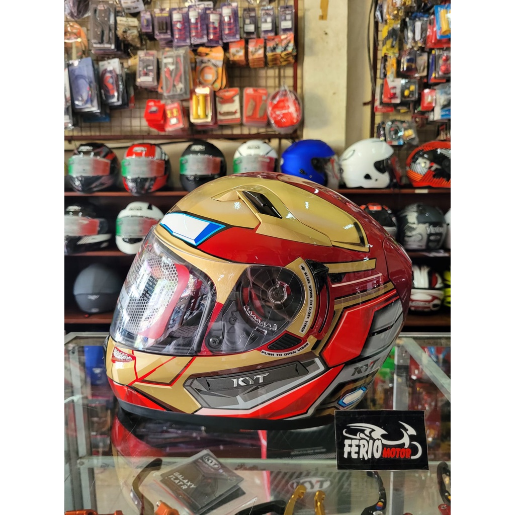 Jual Helm KYT Full Face tipe K2 Rider Marvel Series SNI | Shopee Indonesia