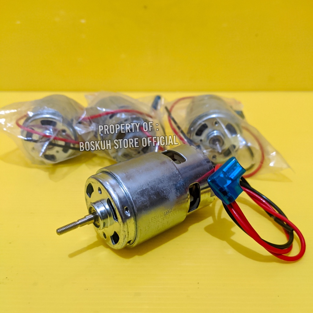 Jual Dinamo DC Motor LESHI Type: LS-775ZF-73553 18.0V High Torque Shaft ...
