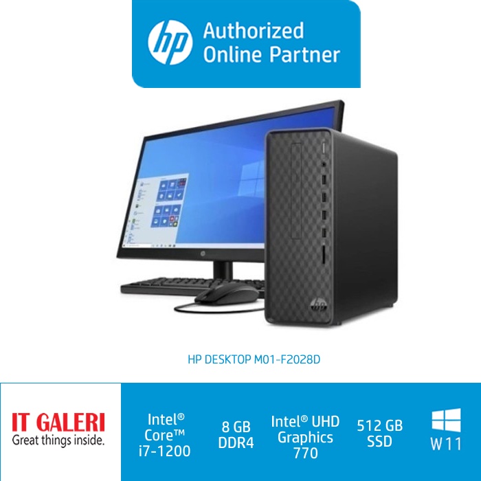 Jual HP PC DESKTOP M01-F2028D Intel Core i7-1200 - 8GB - 512GB - 21.5 ... Jual HP PC DESKTOP M01-F2028D Intel Core i7-1200 - 8GB - 512GB - 21.5 ...