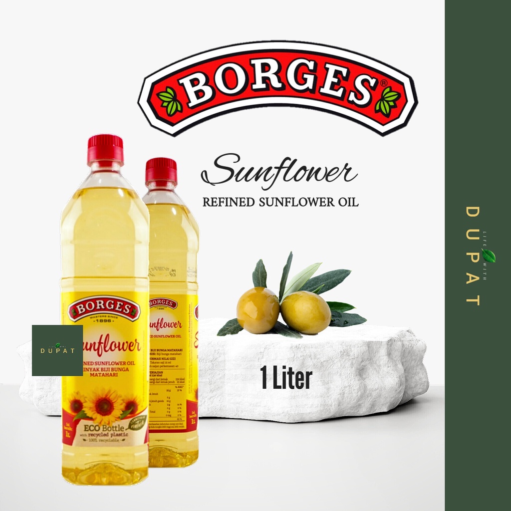 Jual BORGES SUNFLOWER OIL / MINYAK BUNGA MATAHARI 1 L ( Liter ...