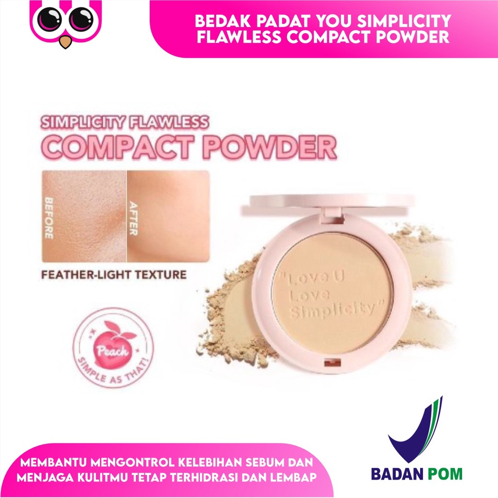 Jual BEDAK PADAT YOU SIMPLICITY FLAWLESS COMPACT POWDER | Shopee Indonesia