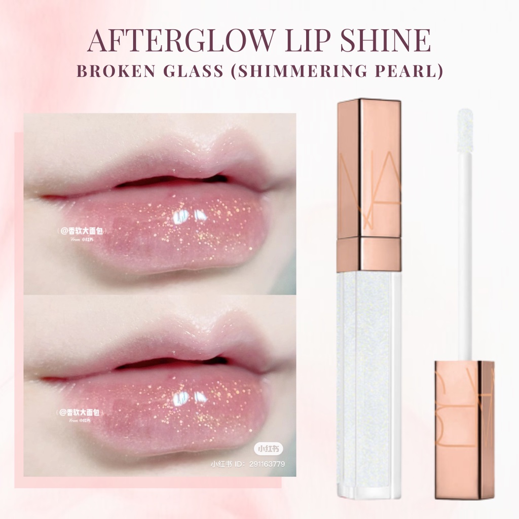 Jual Nars Afterglow Lip Shine Broken Glass Shimmering Pearl Lipgloss | Shopee Indonesia