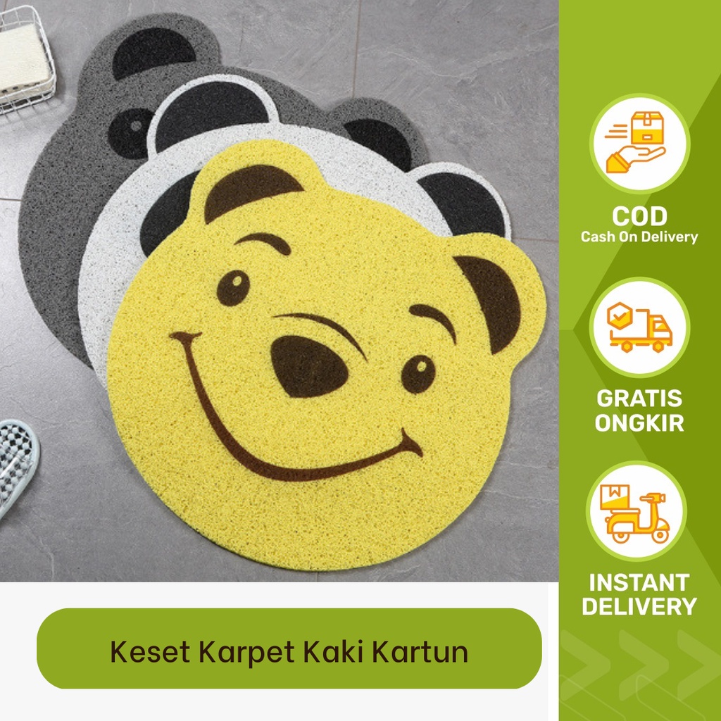 Jual Keset Karpet Kaki Rumah Tangga Kamar Mandi Model Kartun Lucu Tebal ...