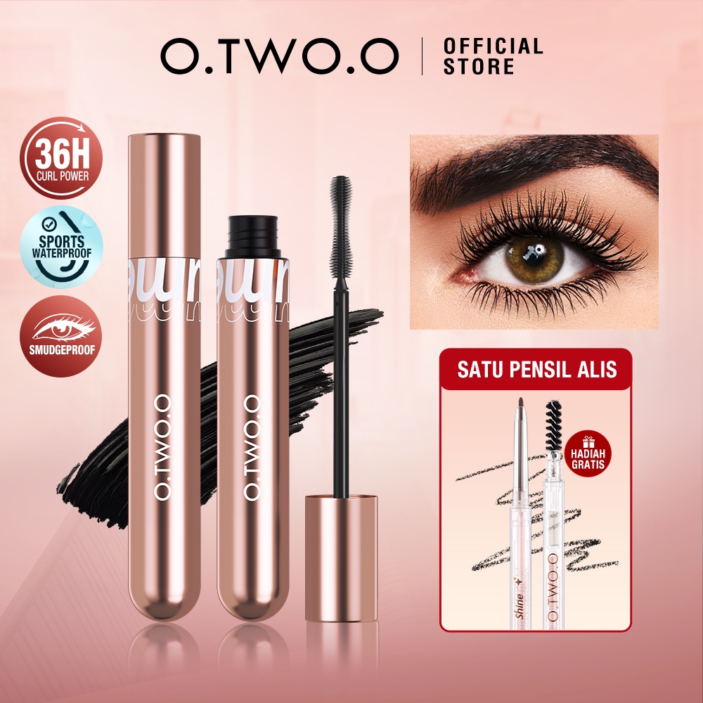 Jual O.TWO.O Waterproof Mascara Long Lasting 36H Make Up | Shopee Indonesia
