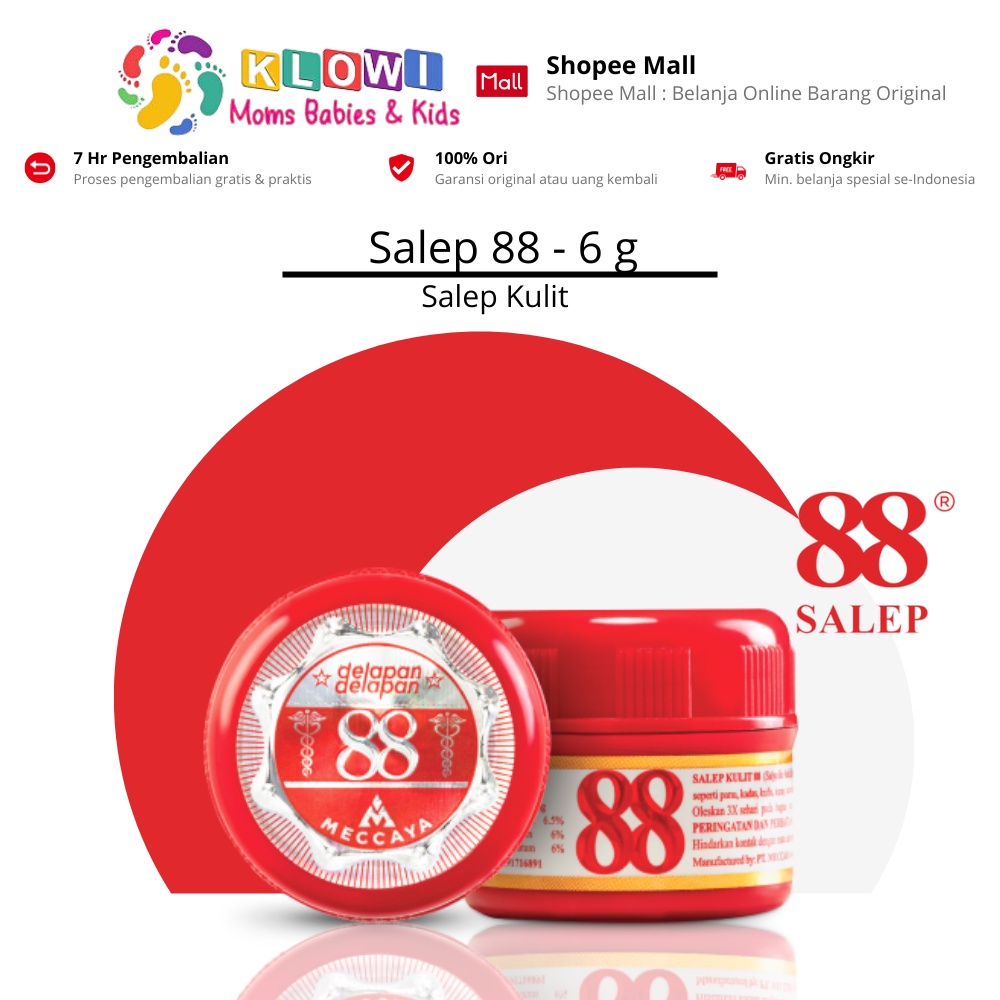 Jual Salep Kulit 88, Isi 6 Gram, Atasi Gatal Kulit Akibat Bakteri Dan Jamur | Shopee Indonesia