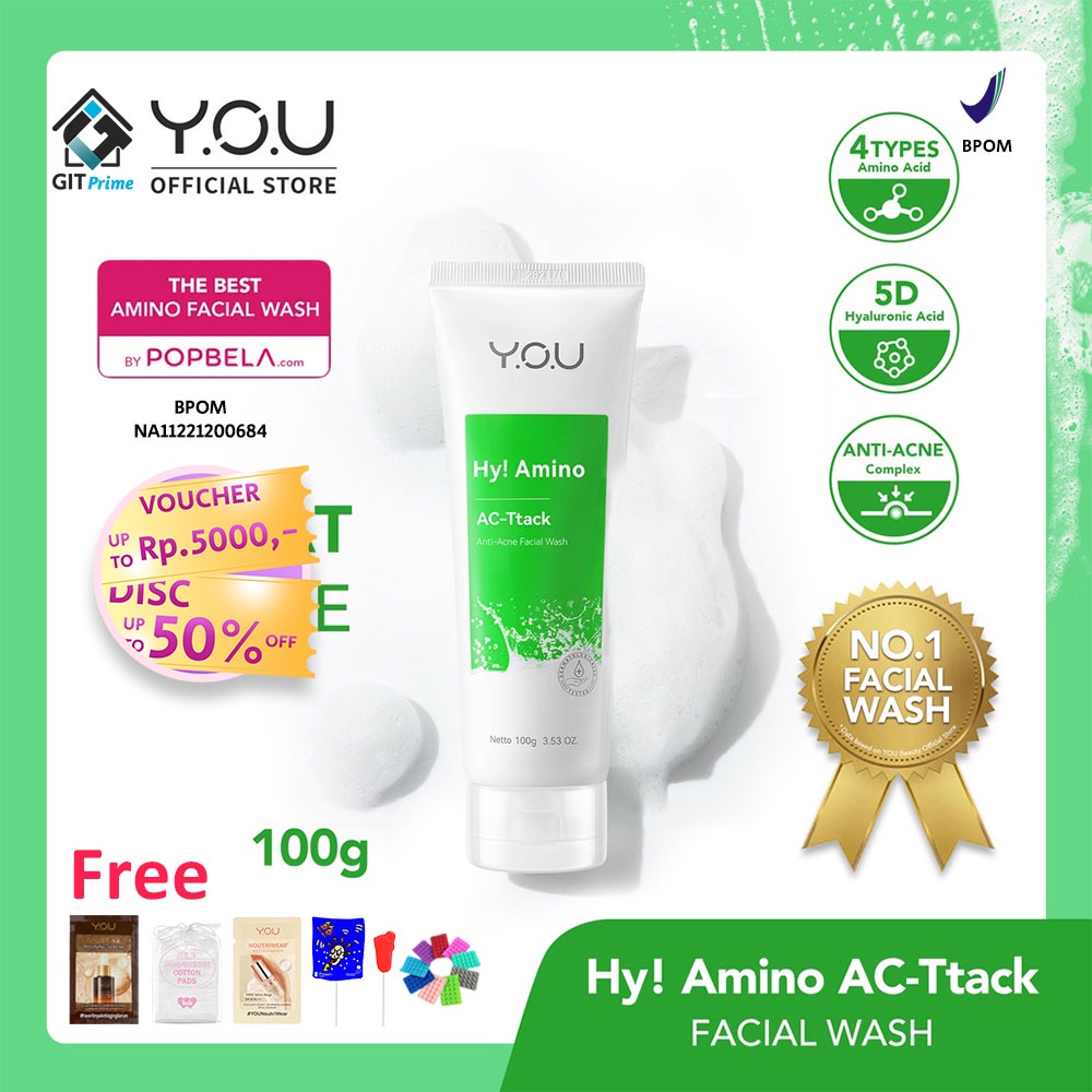Jual You Hy! Amino Facial Wash | Brightening | Hydrating | Anti Acne ...