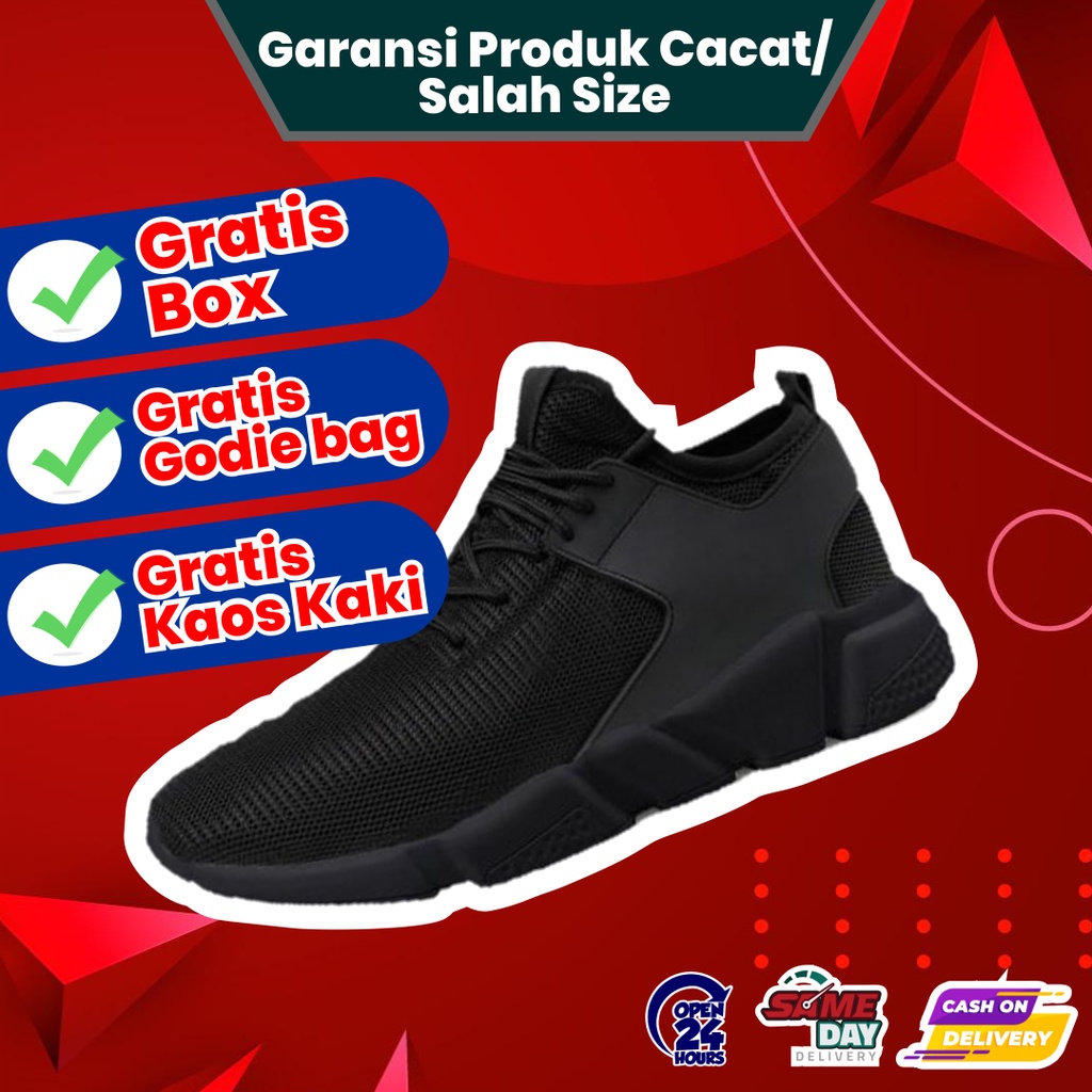 Jual Sepatu Sekolah Hitam Polos Pria / Sepatu Kerja Hitam Polos Pria ...