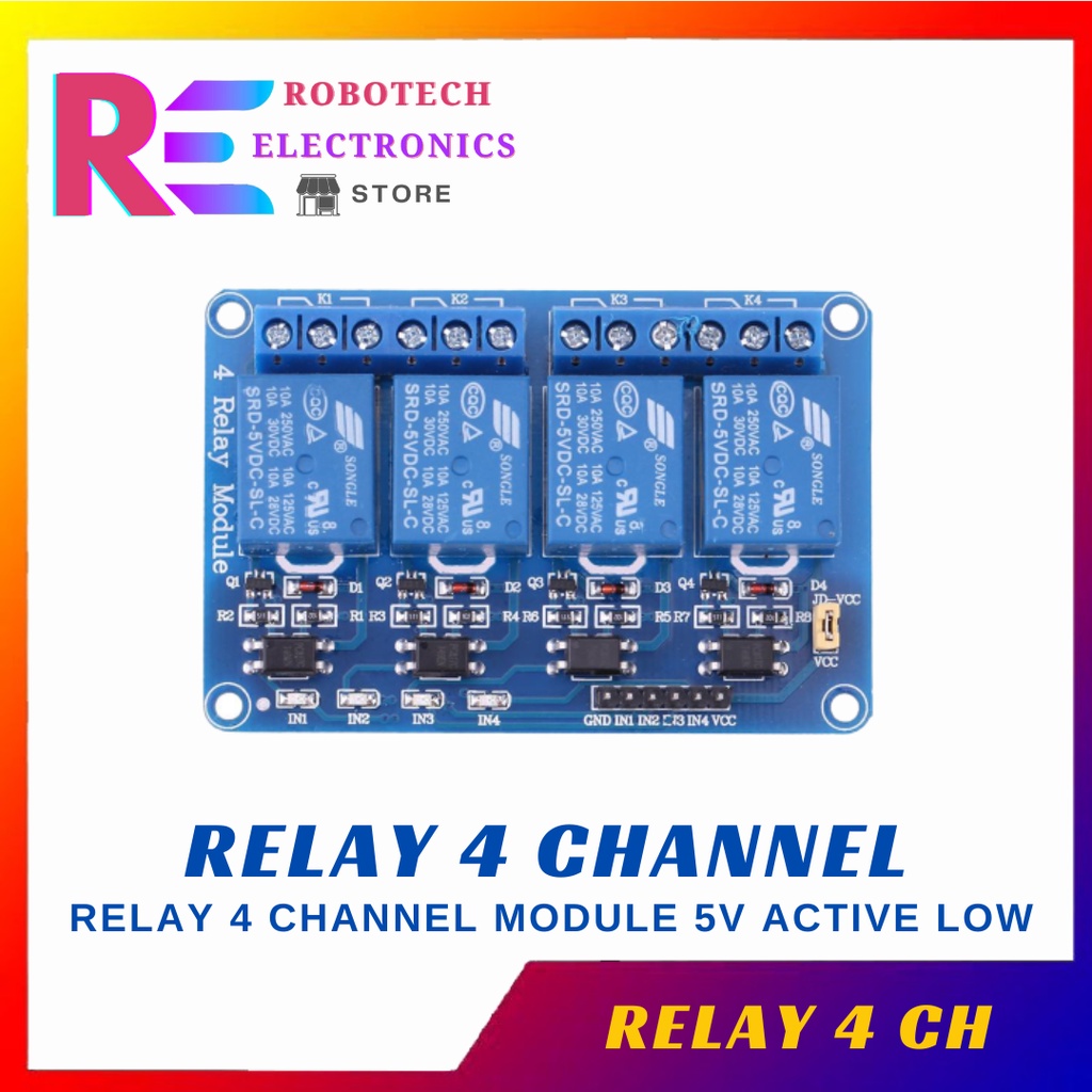 Harga Modul Relay 4 Channel 5V Optocoupler Arduino Terbaru Sep 2025 ...