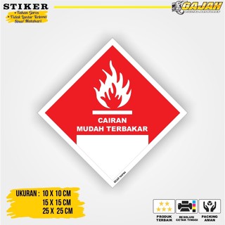 Jual Stiker Simbol Label K3 Limbah B3 Hazmat Berbahaya Terhadap ...