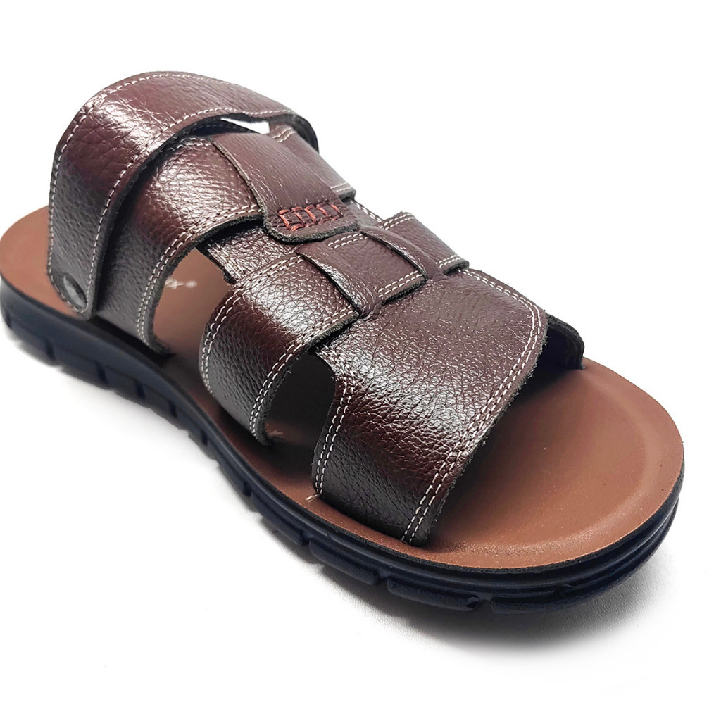 Belanja Pollux PDQ 6683 - Sandal Kulit Pria Slip On Sangat Nyaman Dan ...