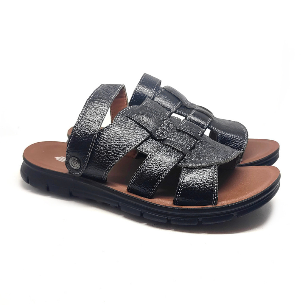 Belanja Pollux PDQ 6683 - Sandal Kulit Pria Slip On Sangat Nyaman Dan ...