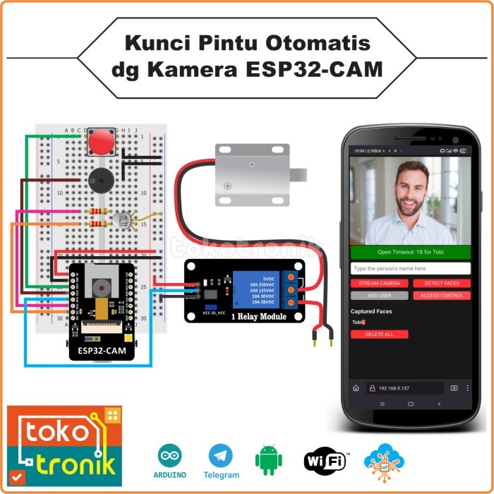 Harga Smart Door Lock DG Kamera ESP32-CAM Terbaru Apr 2025 | BigGo Indonesia