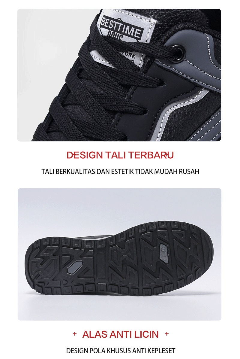 Promo Sepatu Sneakers Pria Asli Warn Abu Hitam Sepatu Jalan Pria Keren ...