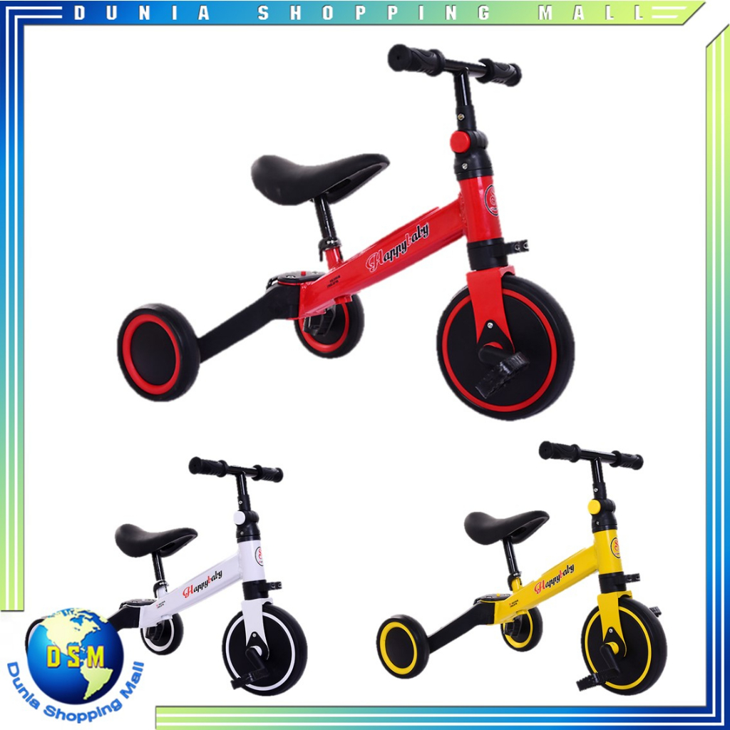 Jual DSM Sepeda Anak Roda 3 Balance Bike Ride 2 IN 1 Mainan Sepeda ...