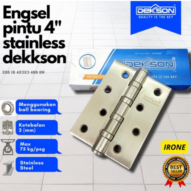 Jual HARGA PROMO ENGSEL 4 INCH DEKKSON ENGSEL 3 INC DEKSON STANLIS SUS ...