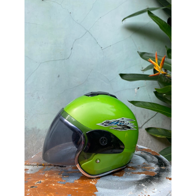Jual helm yamaha mio ori jadul lawas retro kiwi dmi vigano classic ...