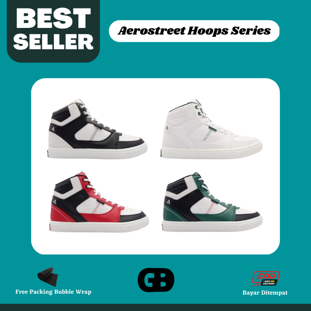 Jual [ORIGINAL] AEROSTREET HOOPS SERIES HIGH - SEPATU SNEAKERS CASUAL ...