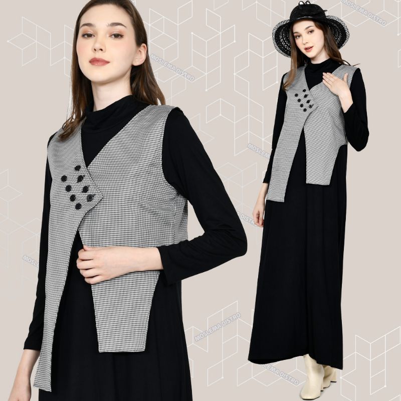 Jual ROMPI VEST OUTER KATUN KANCING DEPAN MODEL UNIK LUCU ALA KOREA ...