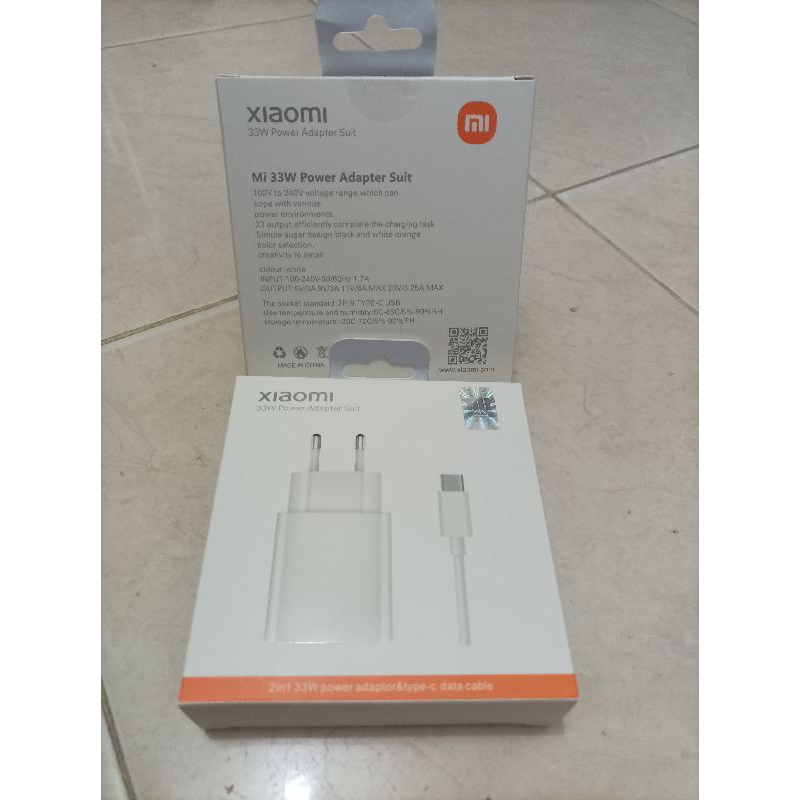 Jual Charger Xiaomi Redmi Note 9 Pro 33W Type C Fast Charging Original ...