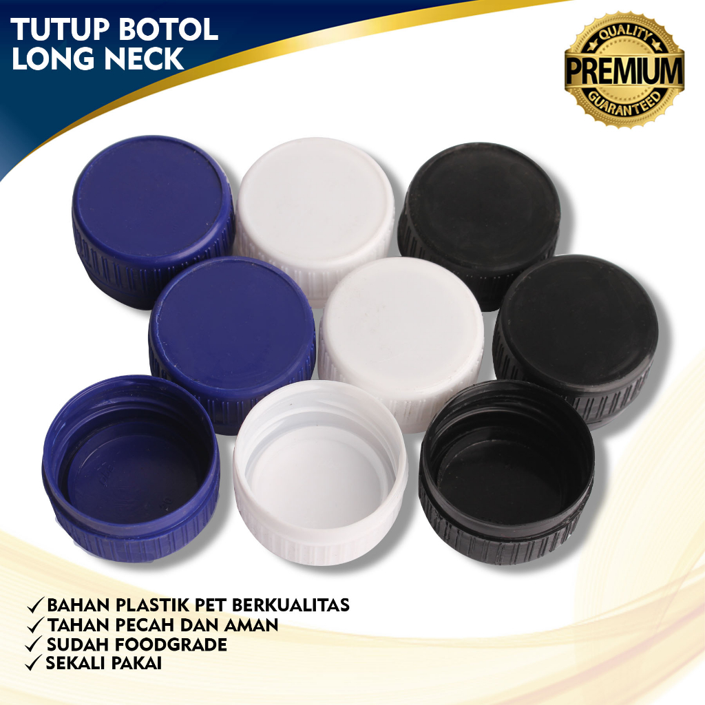 Jual [Isi 10 Pcs] Tutup Botol Long Neck | Tutup Botol Aqua Warna ...