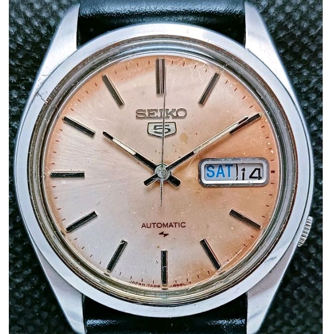 Jual Jam Tangan Seiko 5 Automatic Vintage Salmon Dial | Shopee Indonesia
