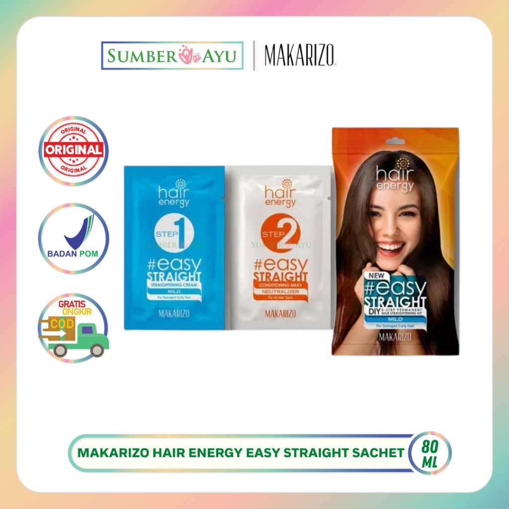 Jual Makarizo Hair Energy Easy Straight Sachet 80 Ml | Shopee Indonesia