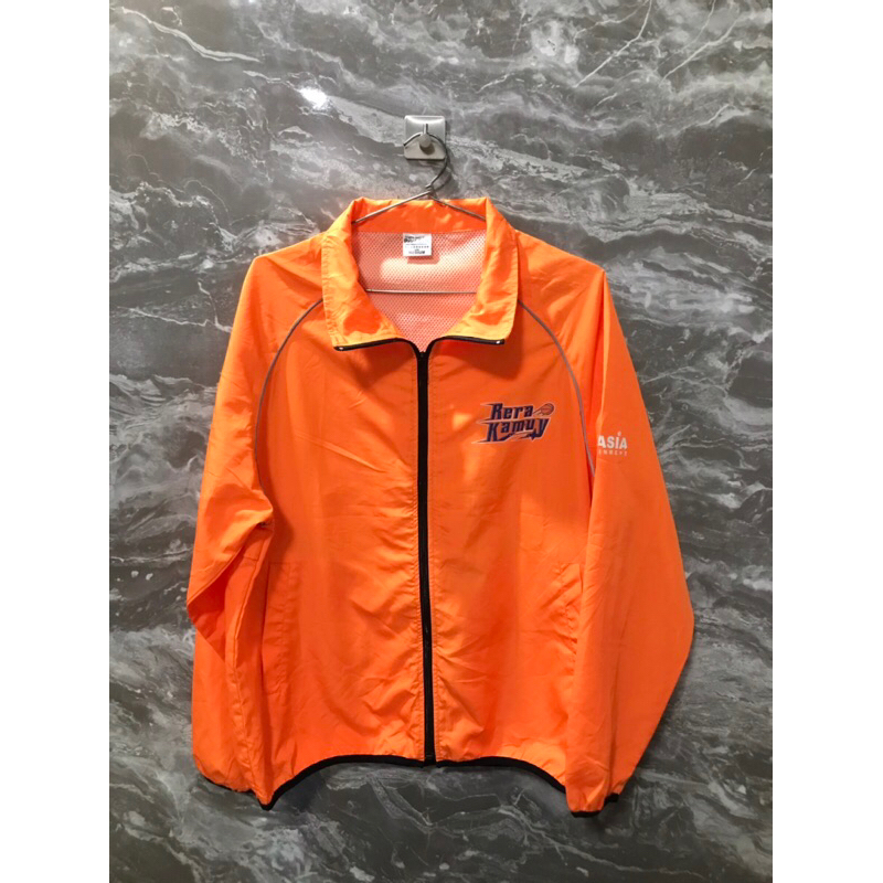 Jual jaket running sports rera kamuy orange thrift | Shopee Indonesia