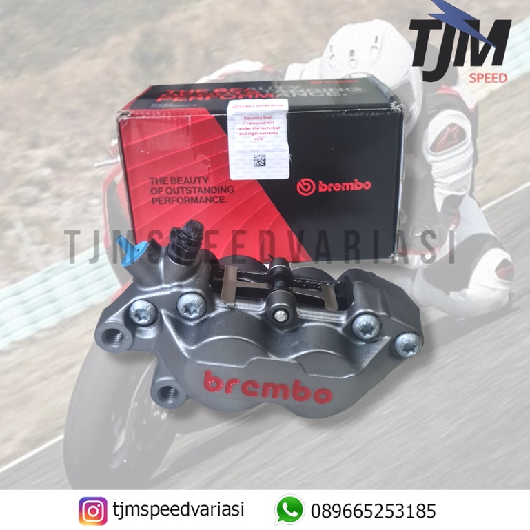 Jual Kaliper Brembo P4 4P 4 Piston Grey Kiri Left Ori italy for vespa vario beat pcx adv ...
