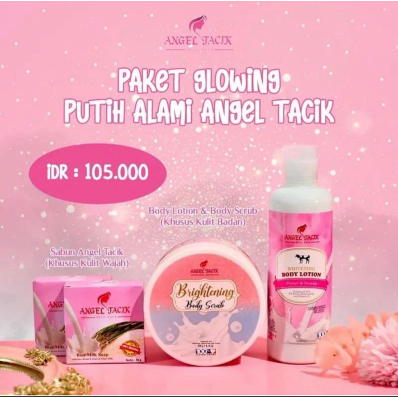 Jual ANGEL TACIK - body lotion - body scrub - body soap | Shopee Indonesia