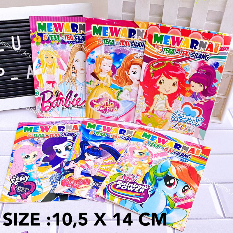 Jual Delunashop Buku TTS mewarna Activity book 4 in1 quis berhitung ...