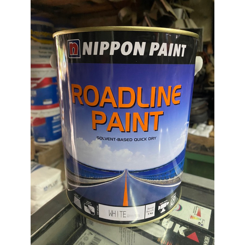 Jual Cat Marka Jalan Roadline Paint Nippon Putih Hitam Kuning 5Kg Galon ...