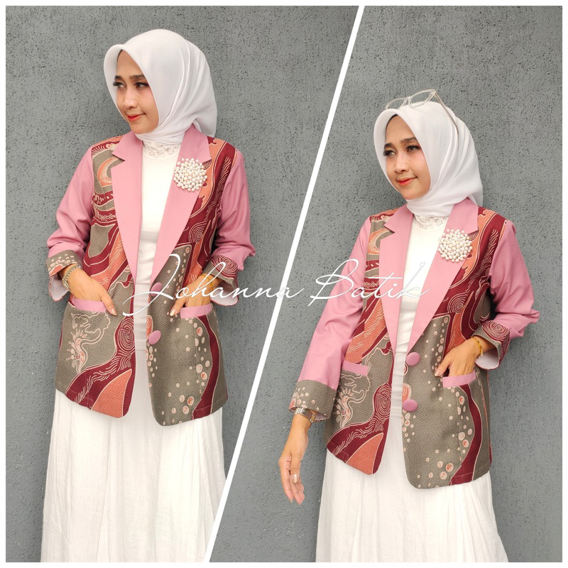 Jual JOHANNA BATIK - Blazer Batik Kontemporer | Shopee Indonesia