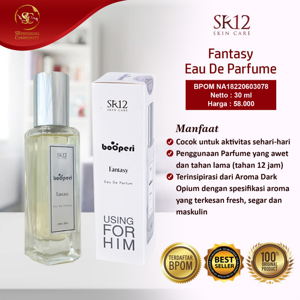Jual Booperi Parfum SR12 | Misteriosa Parfum Wanita | Fantasy Parfum Pria | Eau De Perfume ...