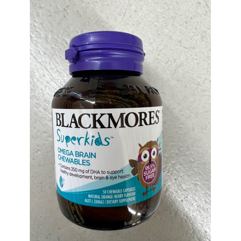 Jual Blackmores Superkids Omega Brain Chewables 50 chewable tablets ...