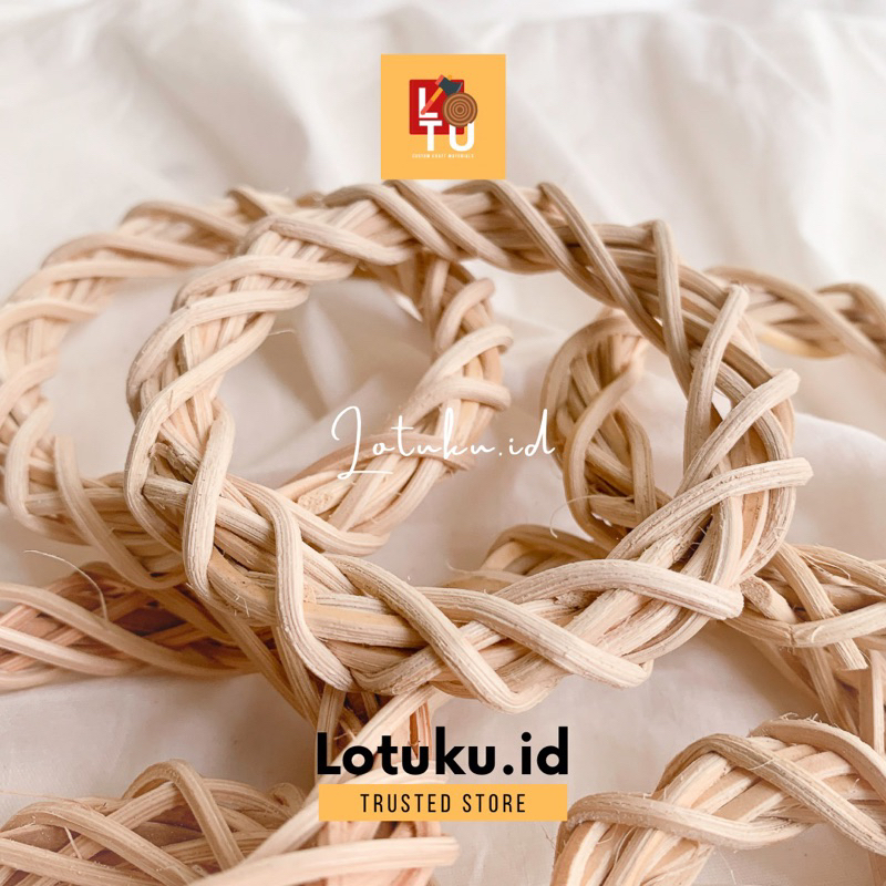 Jual Ring Rotan kecil 8 cm | kayu rotan bulat | Shopee Indonesia