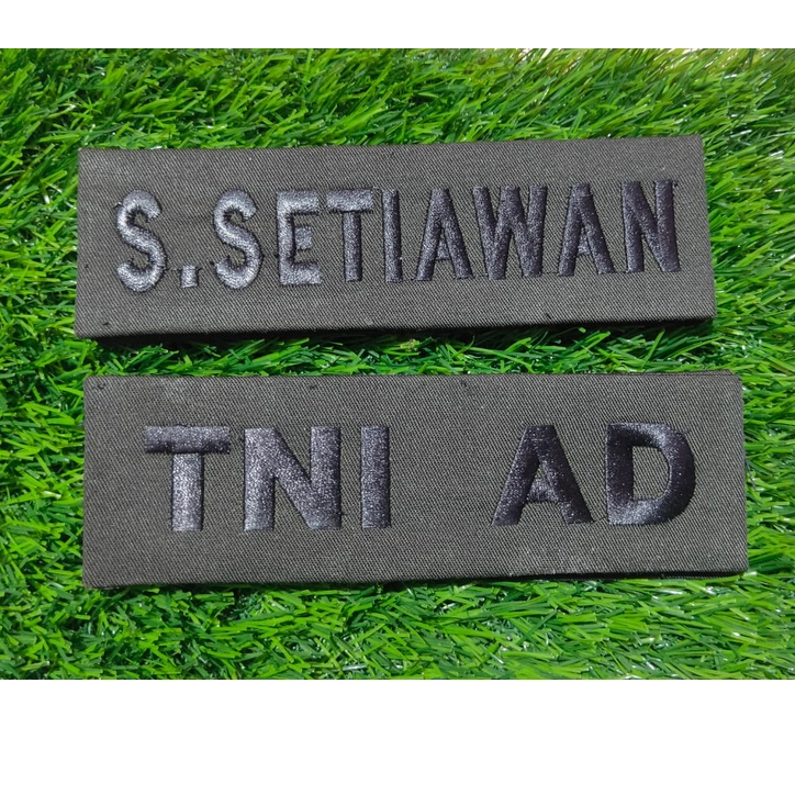 Jual FULL 1 set Atribut bordir papan nama pdl TNI AD | Shopee Indonesia