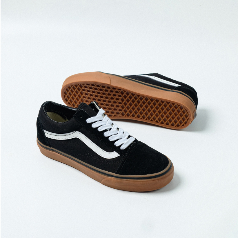 Jual VANS OLD SKOOL GUM SOLE BLACK | Shopee Indonesia