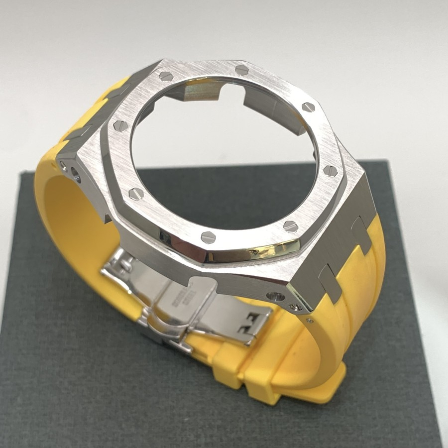 Jual CASIO G-SHOCK GA-2100/GAB-2100 CASE GEN 3RD SILVER RUBBER YELLOW ...