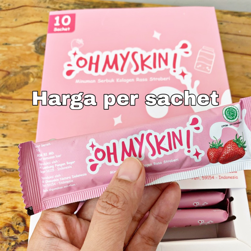 Jual Oh my skin collagen per 1 sachet minuman kolagen | Shopee Indonesia